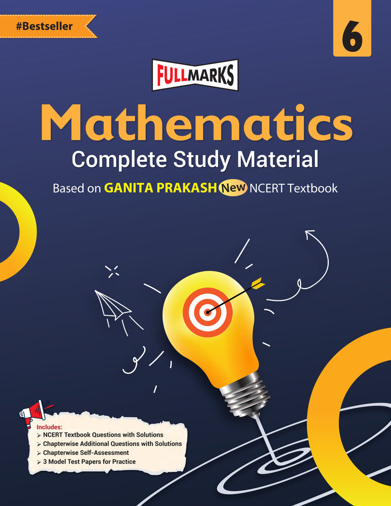 Full Marks Class 6 Combo of 3 Books - Mathematics (GANITA PRAKASH) + S