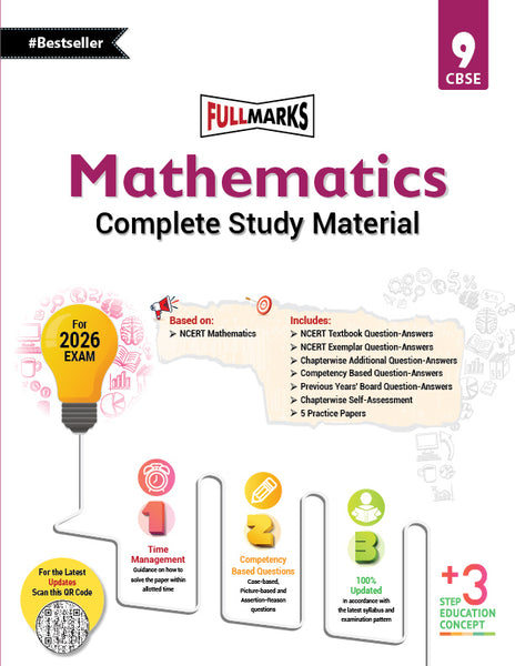 Full Marks Class 9 Combo of 5 Books - English Comm + Hindi B + Mathema