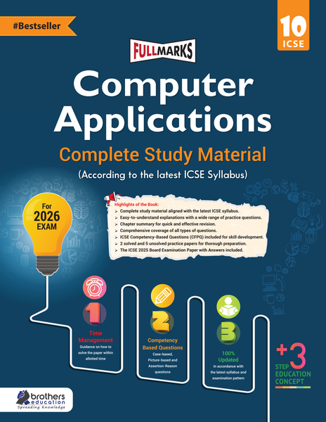 Full Marks ICSE Computer Applications Class 10 Complete Study Material