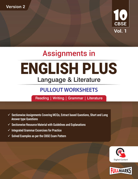 CBSE Class 10 Assignment of English Language & Literature - Vol 1 ...