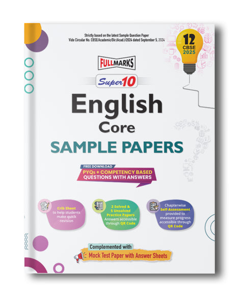 CBSE Class 12 English Core Sample Paper for 2025 Exam – Full Marks