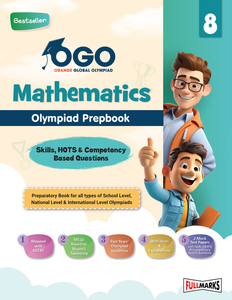 Buy Class 8 Math Olympiad Books for 2025 Exam – Full Marks