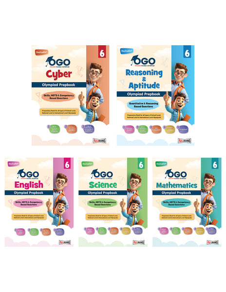 Buy Class 6 Olympiad Books (Math, English, Cyber, Reasoning & Science ...